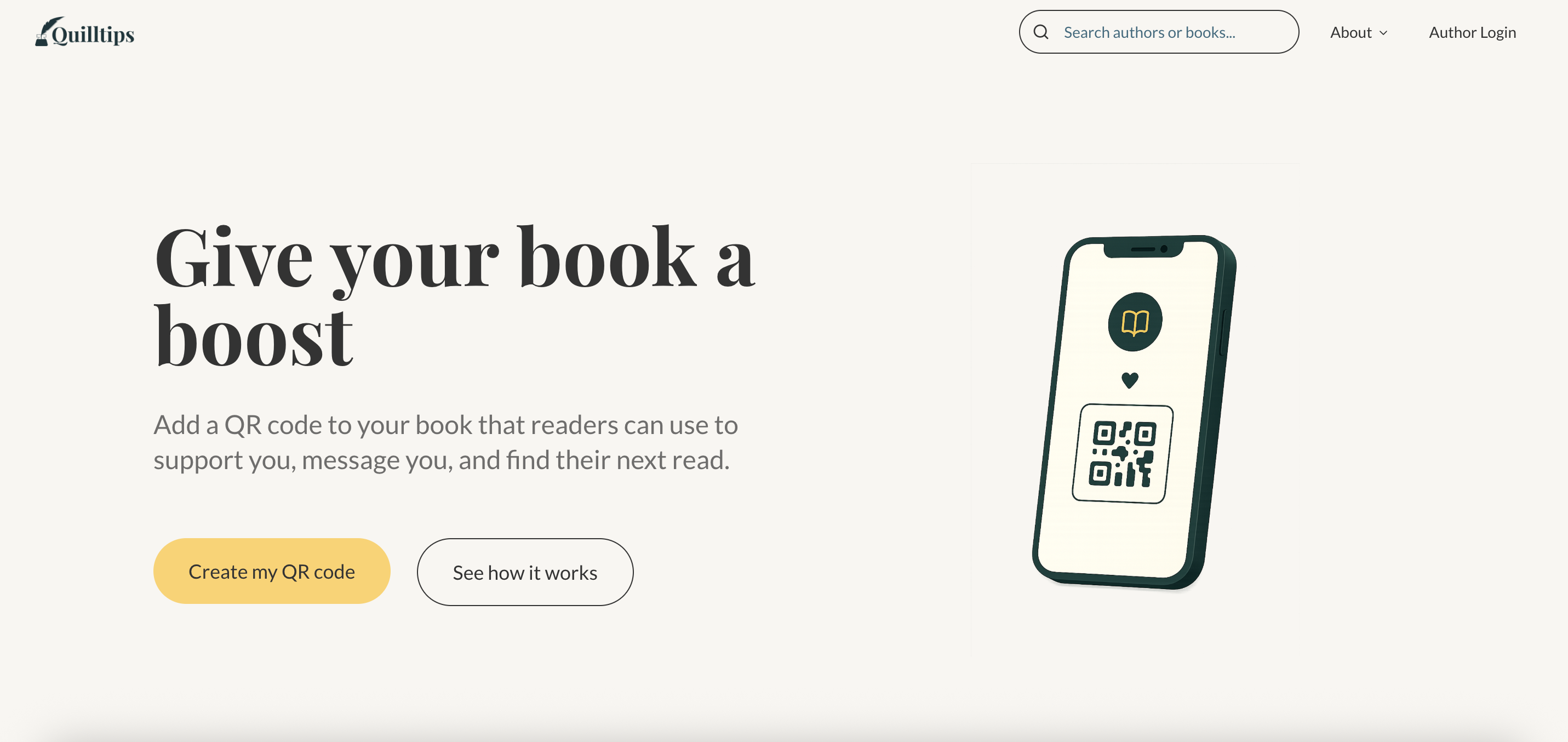 Quilltips - Connect Authors with Readers Through QR Codes